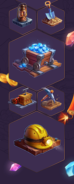 挖宝游戏-花瓣网|陪你做生活的设计师 | ot;Boom Boom Mine" is a slot game made for Abzorba ...