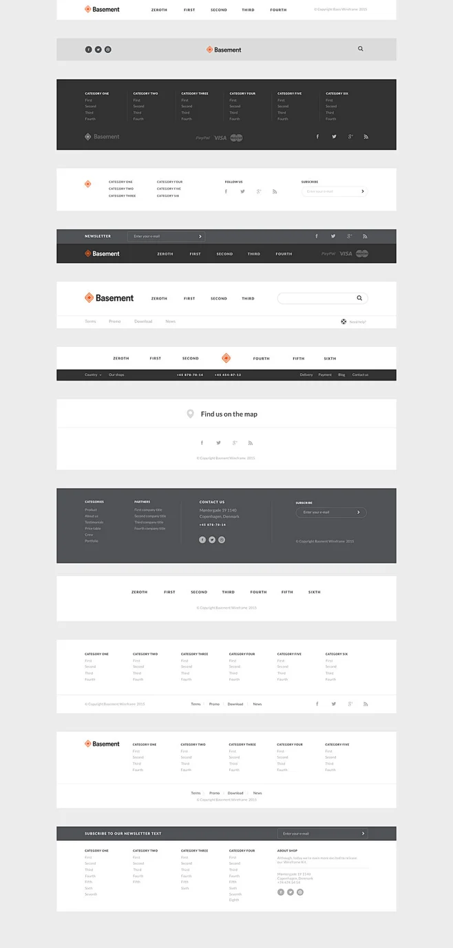 10_Footers-花瓣网