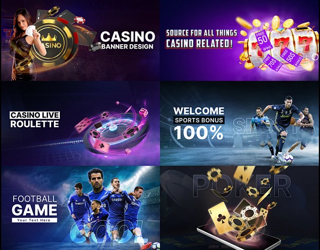 Behance 上的 Casino Banner Design-花瓣网