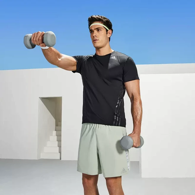 adidas阿迪达斯官方男装速干运动健身上衣短袖T恤FL4309-tmall.com天猫-花瓣网