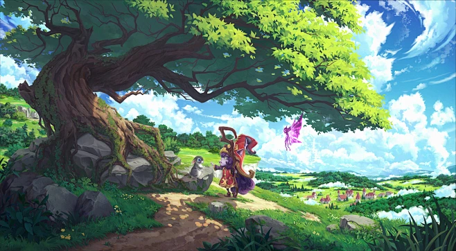 Under the tree图片_概念图图片素材-花瓣网