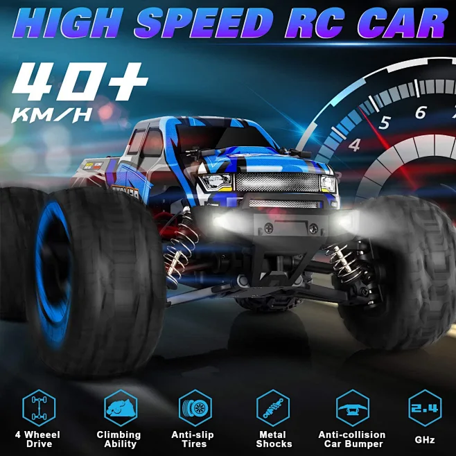 Amazon.com: PHYWESS RC Cars Remote Control Car for Boys 2.4 GHZ High ...