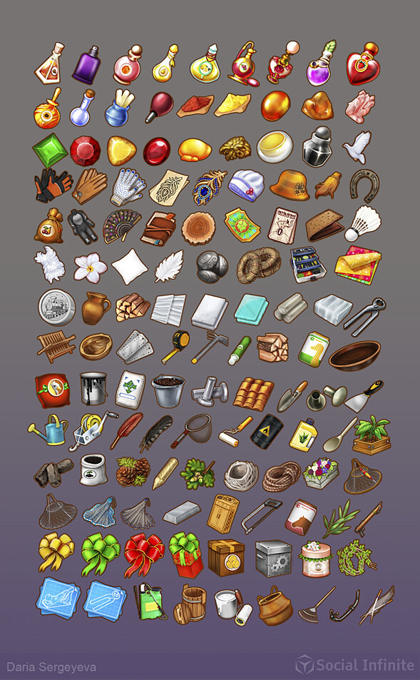 Game objects icons part №3