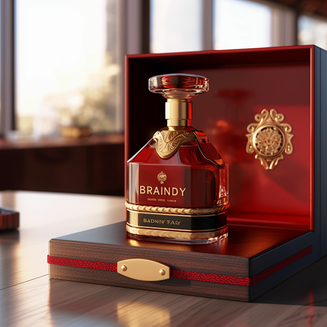 Lihe_Brandy_box_packaging_display_Red_and_Gold_with_metallic_ed ...