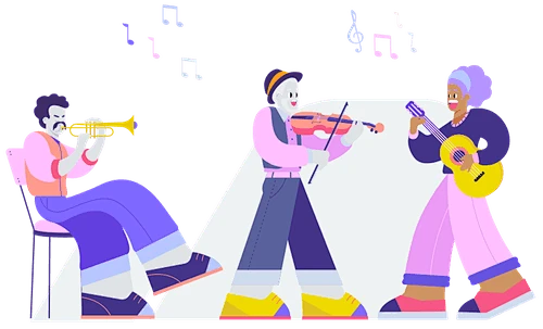 The Band by Nora Toth - Illustrations on Blush : An illustration kit ...