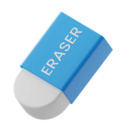 Eraser 3D Illustration-花瓣网