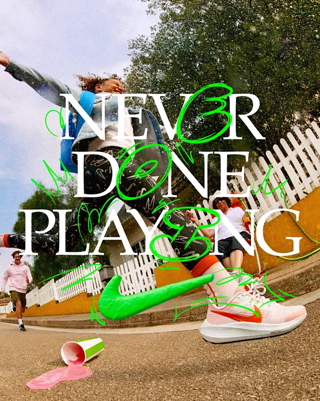 Nike Kids "Never Done Playing" on Behance-花瓣网