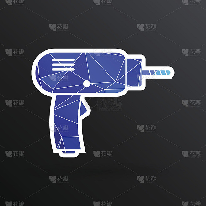 钻头图标电动工具矢量手符号手册