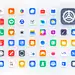 File app icon blur colorful design file flat icon icon design ...