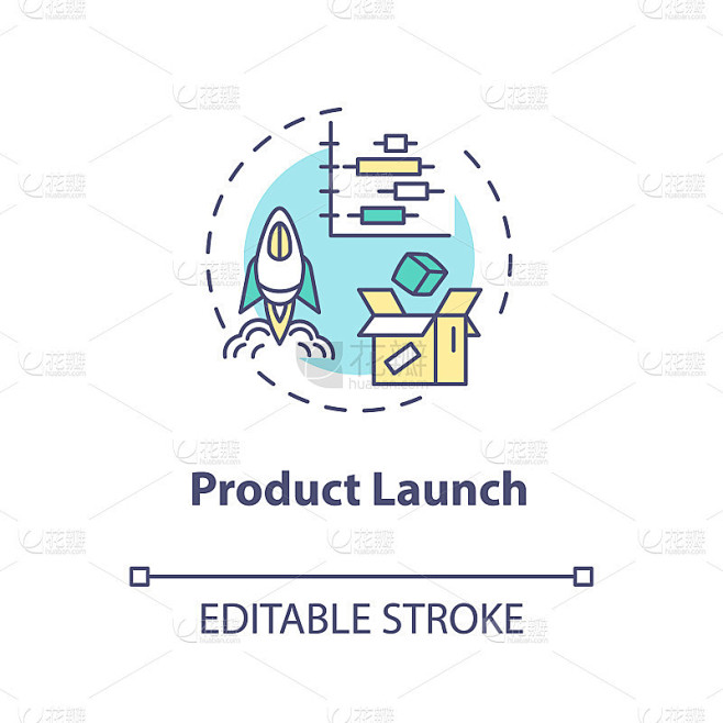 产品发布概念图标