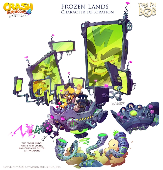 {游戏系列} 美国 Crash 4（场景，角色，UI）-花瓣网