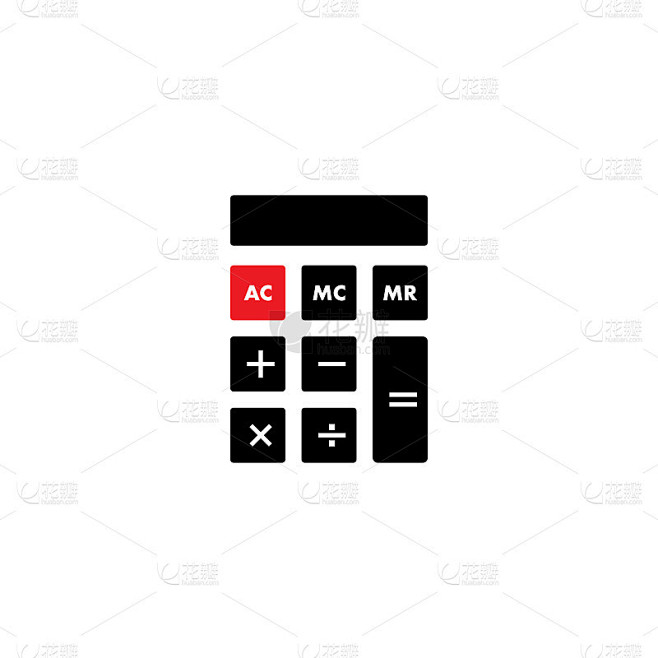 Calculator graphic design template vector isolated
