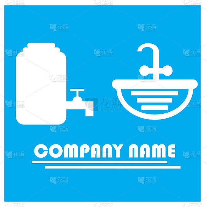 Logo for sanitary store and plumbing house