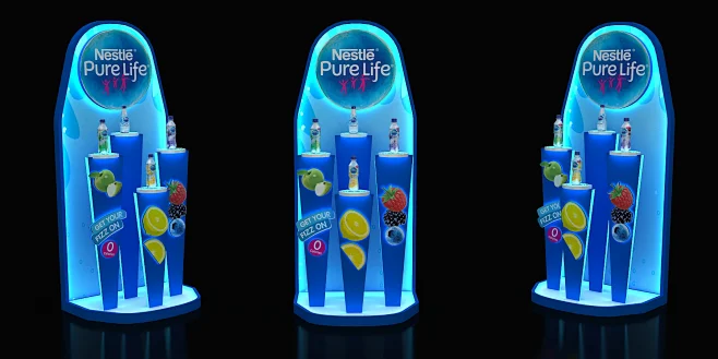 Counter Display Display fizz posm Retail water-花瓣网