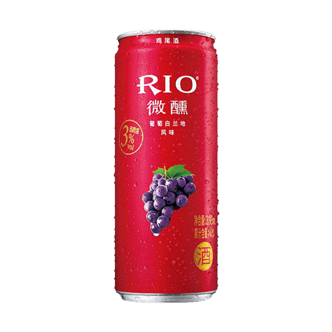 rio鸡尾酒葡萄白兰地风味330ml