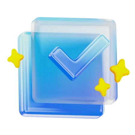 Checkmark 3D Icon-花瓣网
