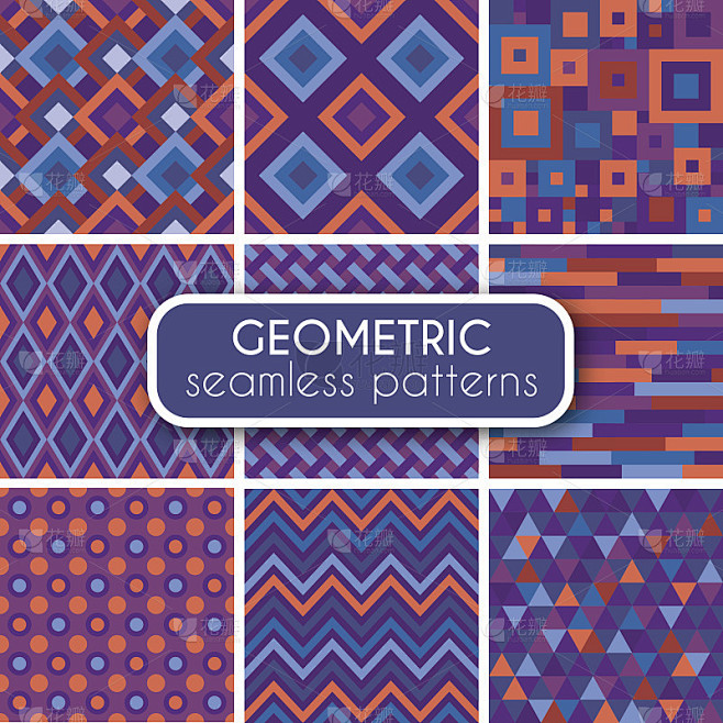 几何无缝矢量图