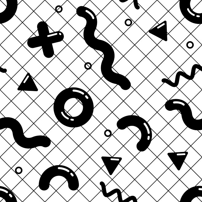 Neo memphis patterns_black and white-15