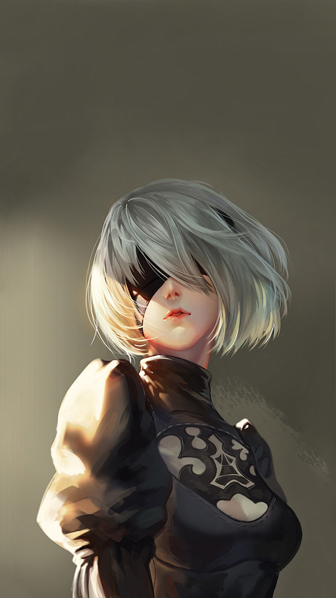 2B小姐姐，来自游戏《尼尔：机械纪元》