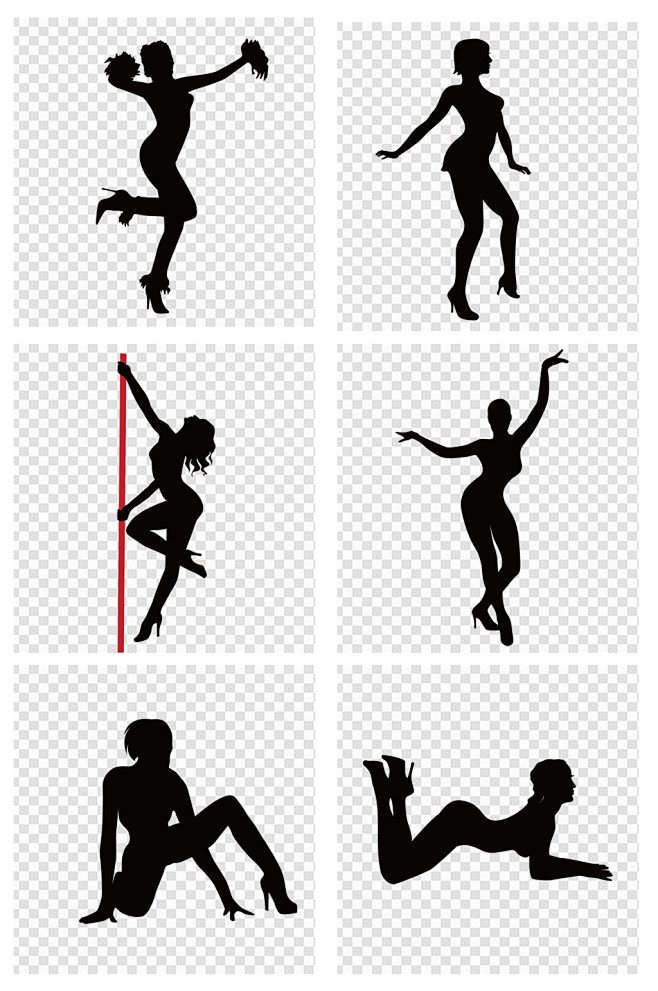 身材女人美女模特剪影