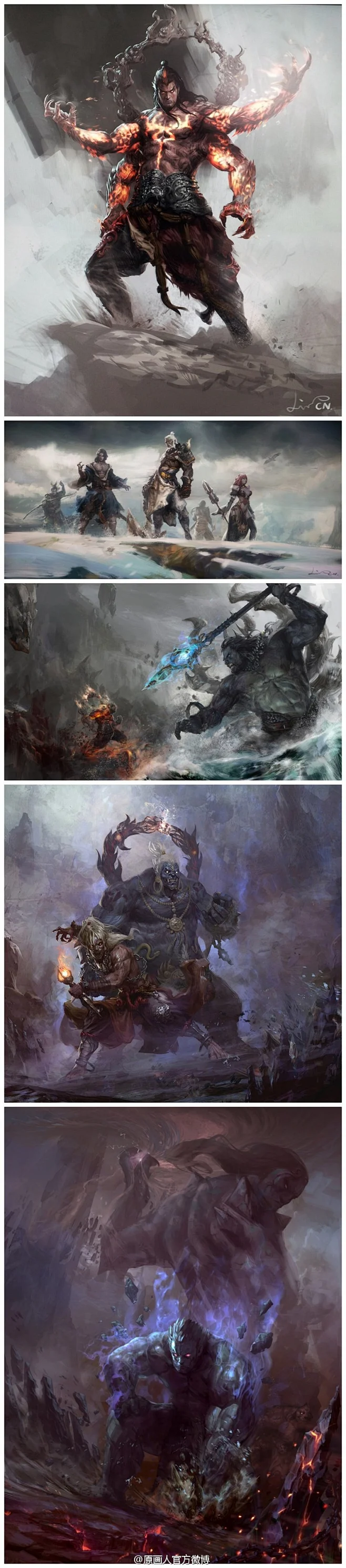 直立人形怪物原画来自cgbook.cn (7641)-花瓣网