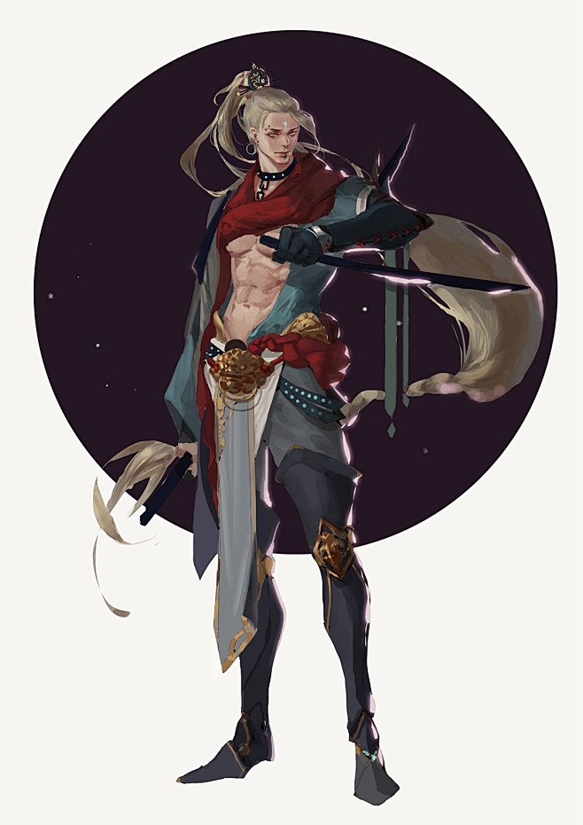 中国风男性角色原画中国风写实角色原画来自cgbook.cn (1601)