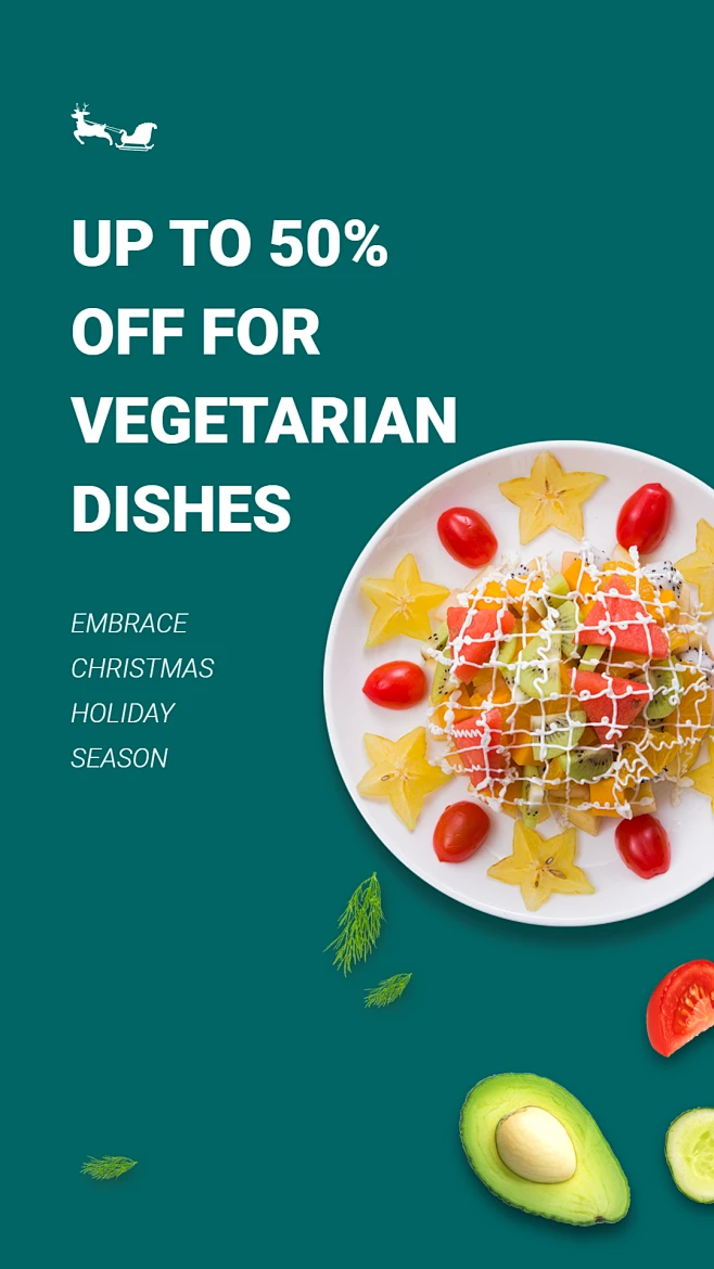 Vegetarian Food Festival Promotion Fashion Simple Style Poster ...