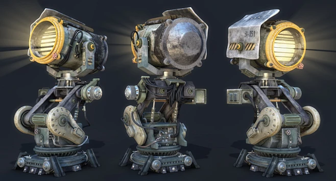 Sci - Fi Military Searchlight, Andrii Yermolenko : Sci - Fi Military ...