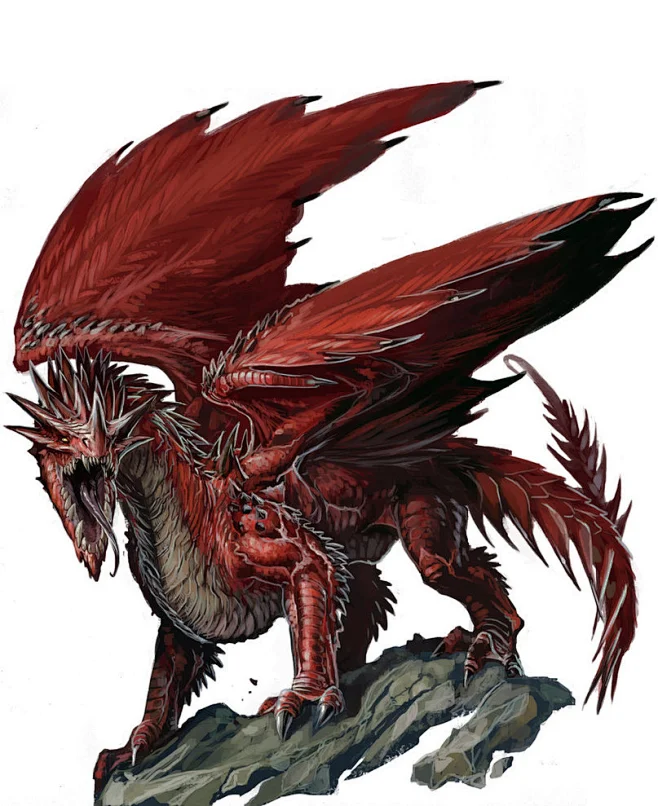 Young Red Dragon by BenWootten on deviantART-花瓣网