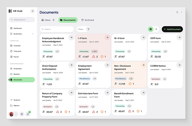 HR SaaS for effective employee management by K&Z Design on Dribbble