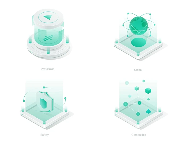 icon 图标 2.5D-花瓣网