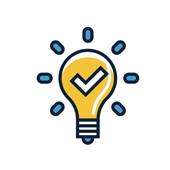 视觉创意灯泡图标