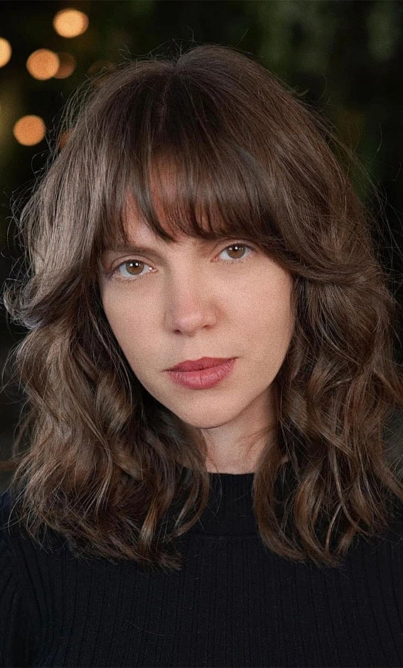 20 Mid length hairstyles With fringe and layers : 70s layers with ...