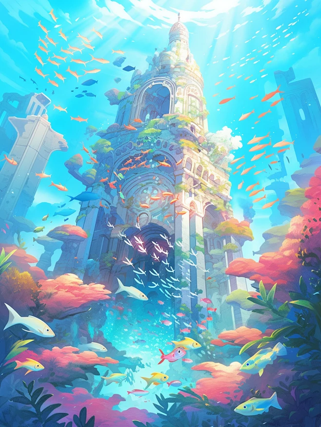 Ocean town-花瓣网