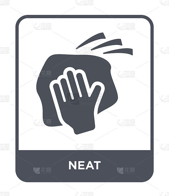 neat icon vector on white background, neat trendy