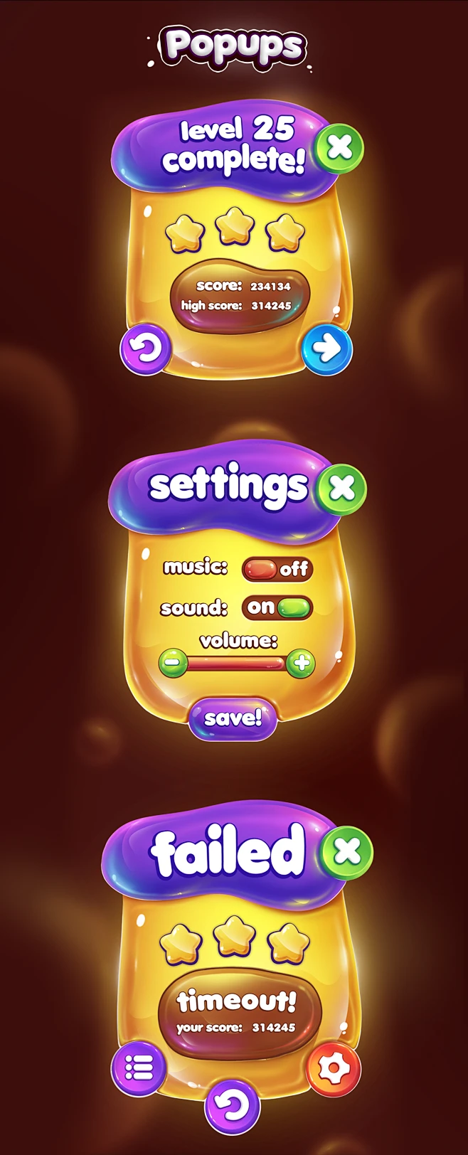 Candy Game Design-花瓣网