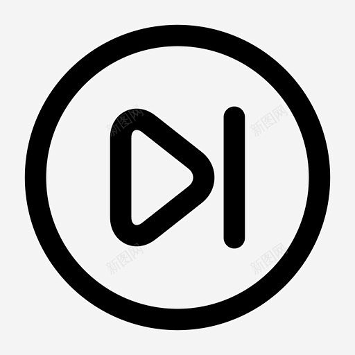 下一步向前一步跳过图标 标识 标志 UI图标 设计图片 免费下载 页面网页 平面电商 创意素材