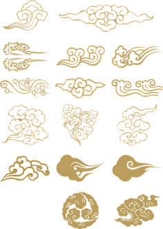 古风元素-花瓣网|陪你做生活的设计师 | 云元素