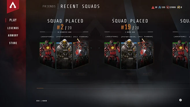 APEX LEGENDS UI REDESIGN CONCEPT : UI Menu Redesign Concept for Apex ...