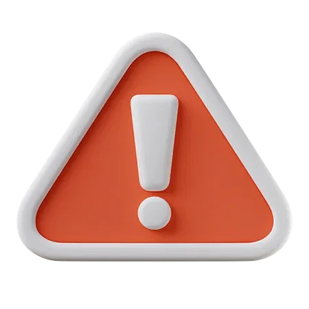 Warning 3D Icon
