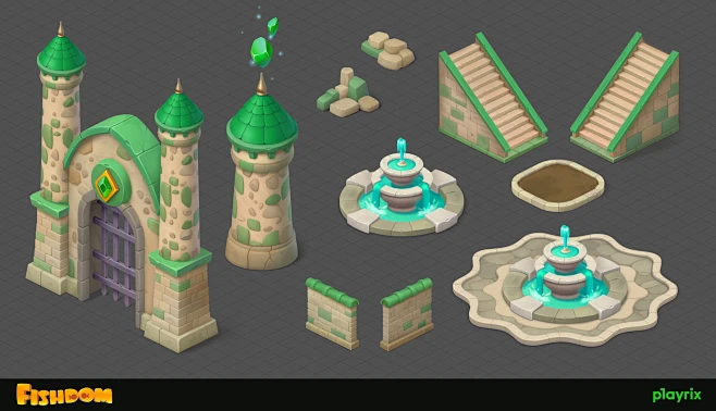 Fishdom: isometric constructor-花瓣网