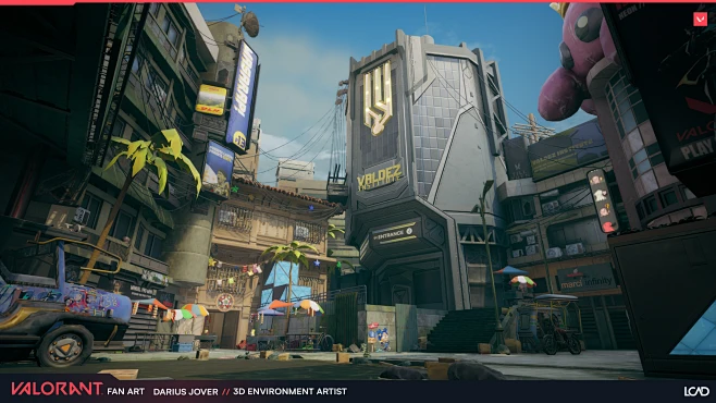 DELUGE // VALORANT Environment Fan Art (WIP)-花瓣网