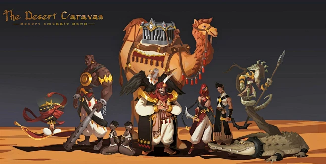 The Desert Caravan-花瓣网