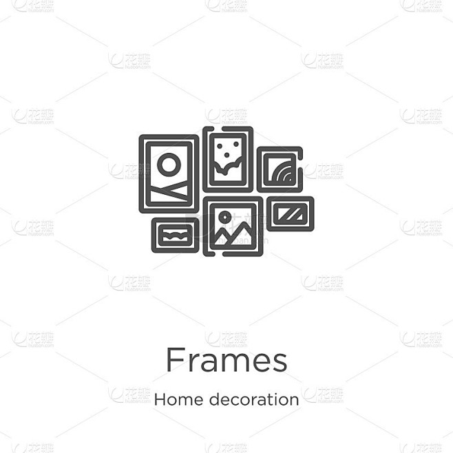 frames icon vector from home decoration collection
