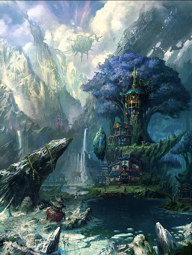 中国风写实场景气氛图来自cgbook.cn (2281)-花瓣网