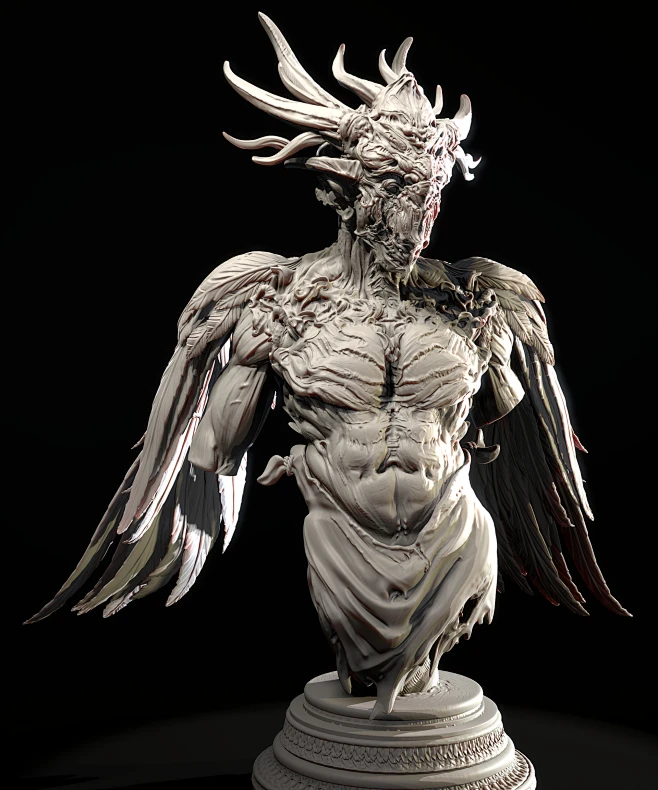 Diablo_7_Rudolf_beres，匈牙利3D艺术家 Rudolf Béres 雕塑造型-花瓣网