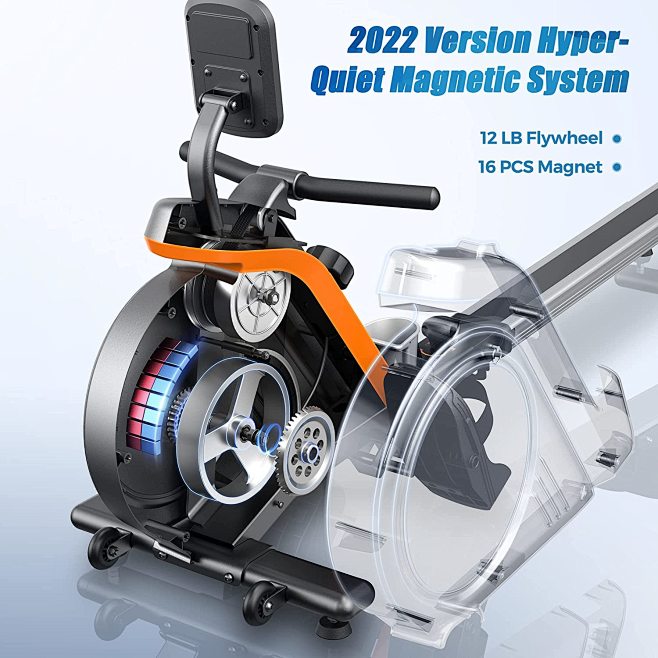 Amazon.com : YOSUDA PRO Magnetic Rowing Machine for Home Use-Foldable ...