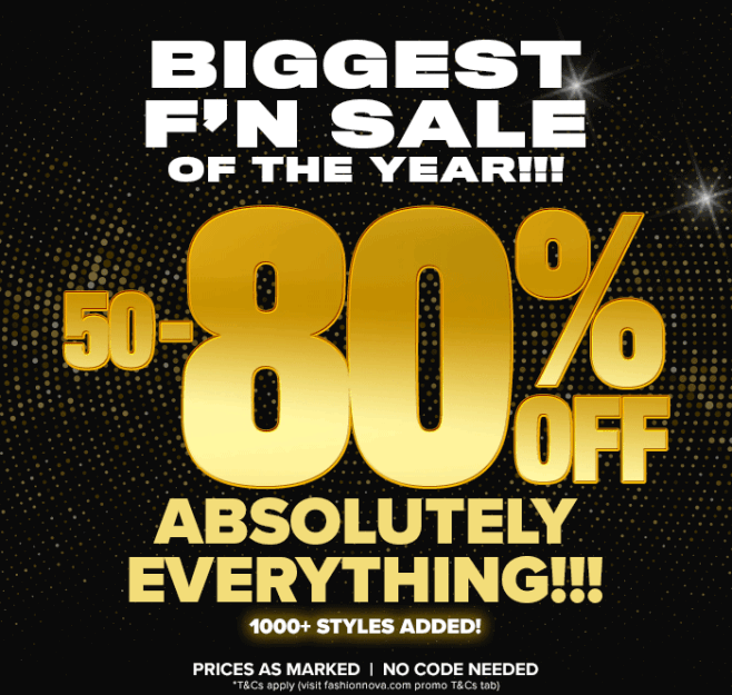 Fashion Nova: 80%80%EVERYTHING 50-80% | Milled : Milled has emails from ...