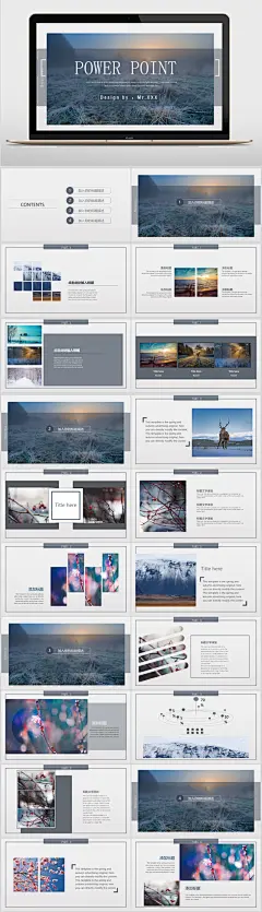 演示文稿 时尚 Powerpoint 设计 模板 Ppt 艺术 简单 花瓣网