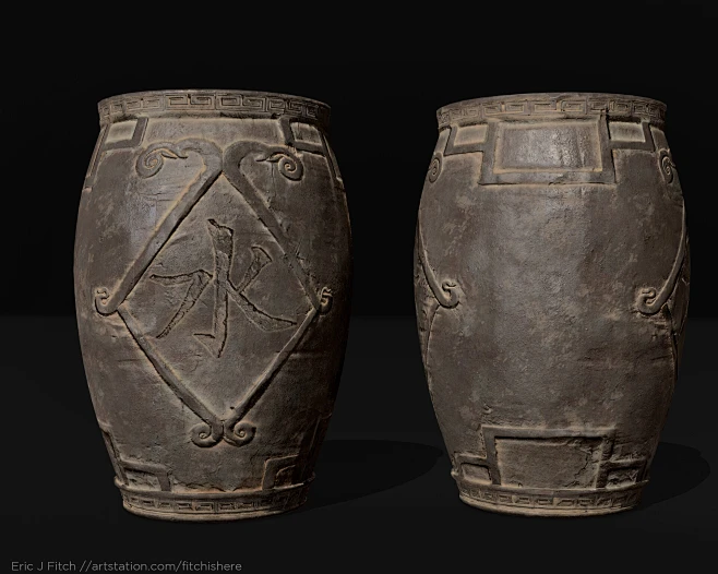 Ancient Pottery, Eric J Fitch : A pottery set of models I made to work ...